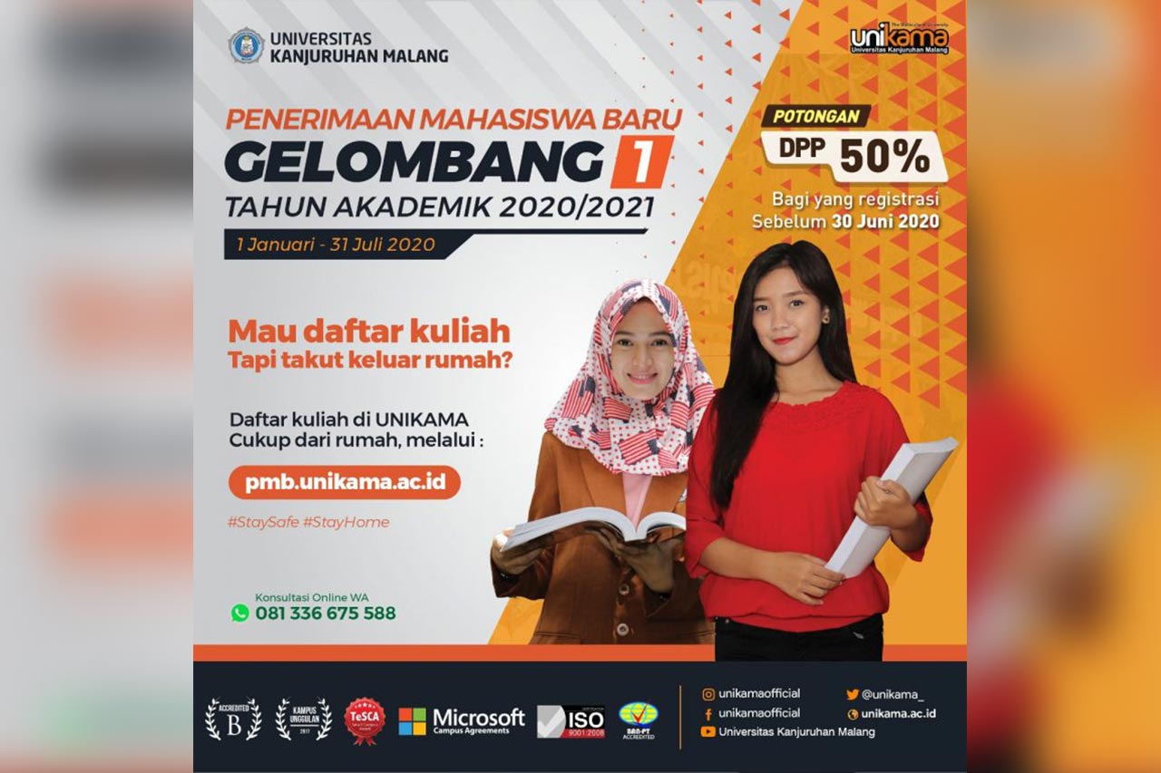 Unikama Berikan Potongan DPP 50 persen Bagi Calon Mahasiswa Baru Tahun ...
