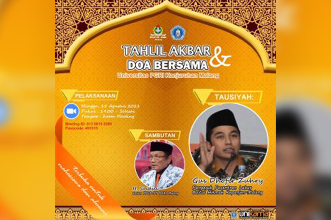 Unikama Gelar Tahlil Akbar dan Doa Bersama - Universitas PGRI ... Unikama Gelar Tahlil Akbar dan Doa Bersama - Universitas PGRI ...