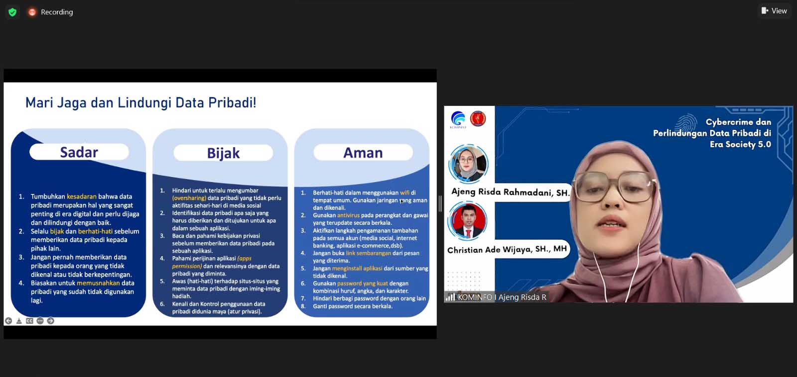 FH Unikama Tekankan Pentingnya Perlindungan Data Pribadi - Universitas ...